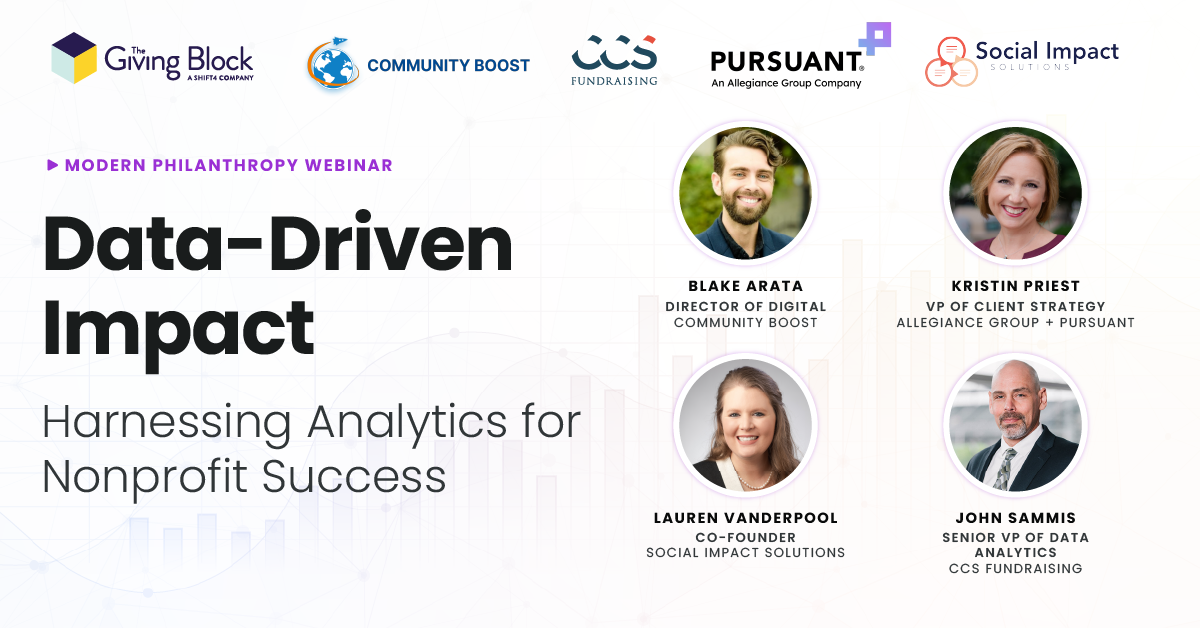 [WEBINAR] Data-Driven Impact: Harnessing Analytics for Nonprofit Success - The Giving Block